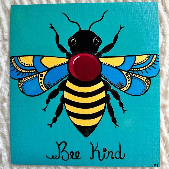Art | Traditional Bee Print Of Original Painting | Poshmark